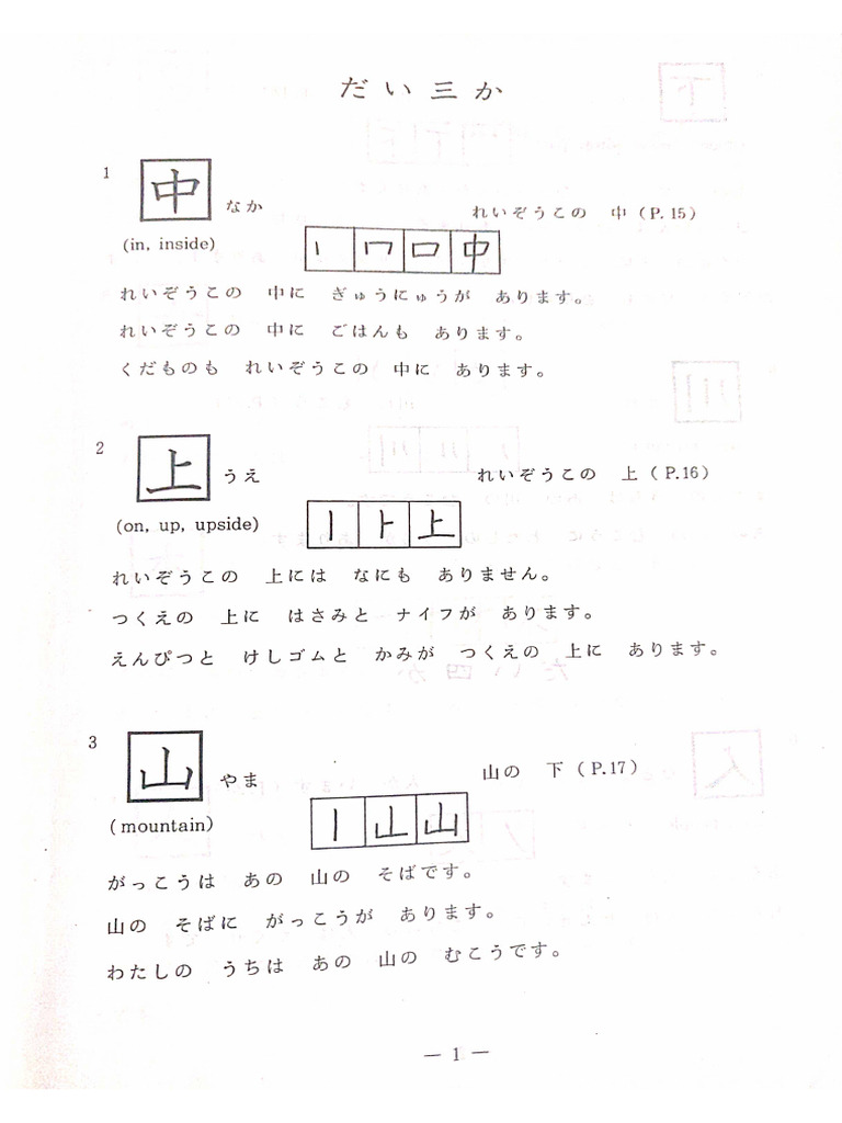 Nihongo Shouho Ichi - Kanji List | PDF