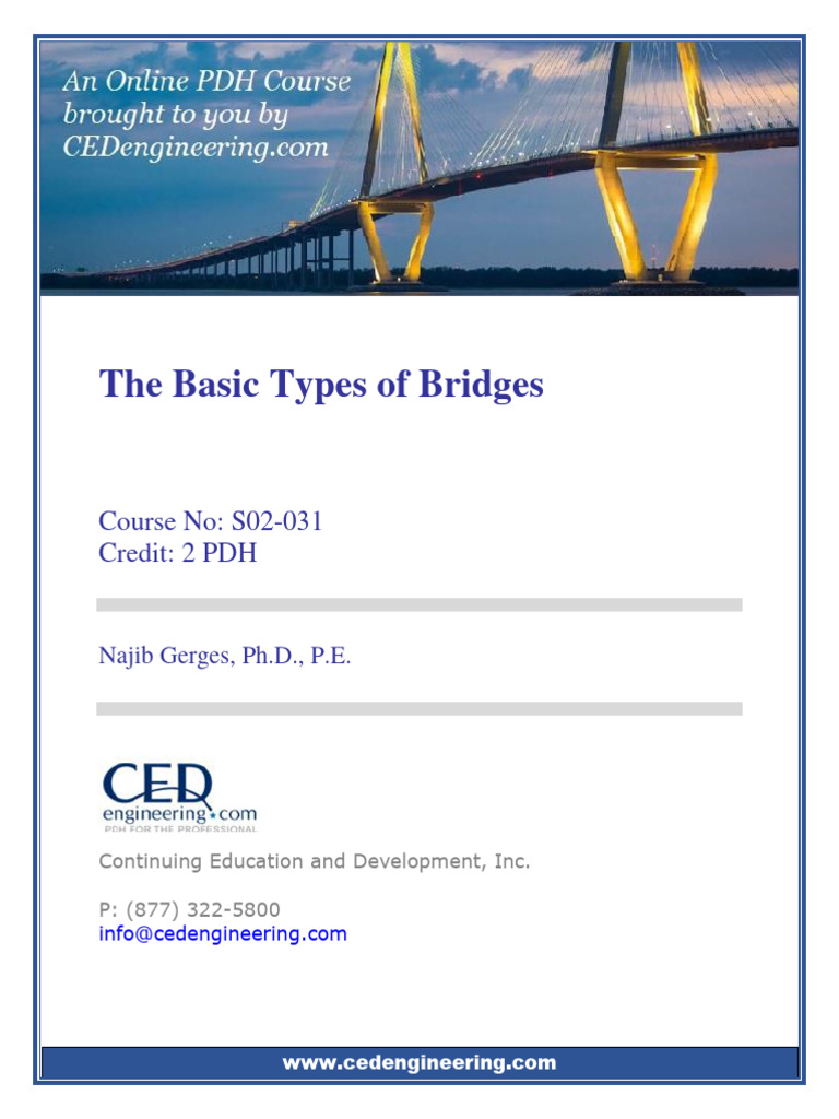 Types of Bridges Explained: Overview & Classifications | PDF | Bridge ...