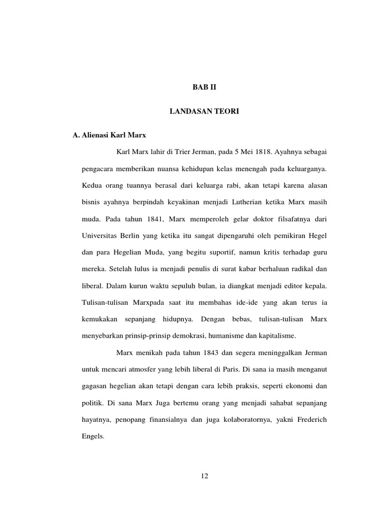 Konsep Alienasi dalam Pemikiran Marx | PDF