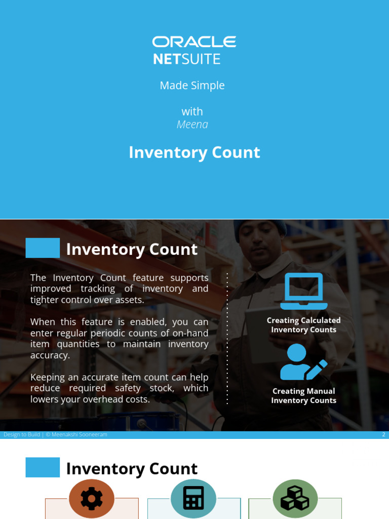 NetSuite - Inventory Count | PDF | Inventory | Business
