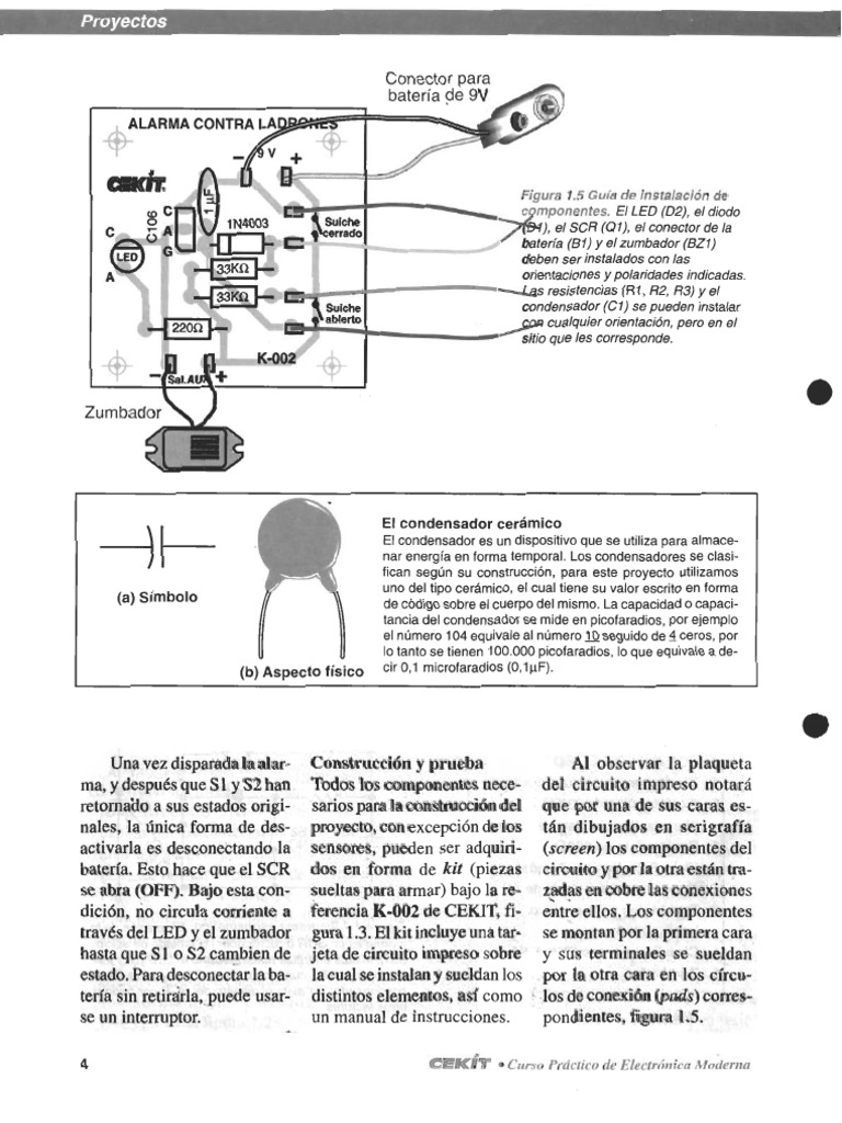 Electronica Digital Cekit 34 Proyectos Practicos para Construir 4 | PDF