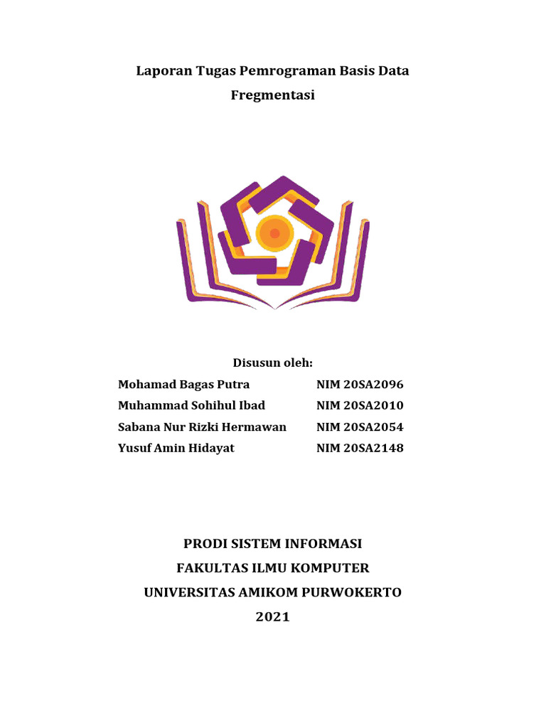 Laporan Tugas Pemrograman Basis Data - Kelompok Konveksi | PDF