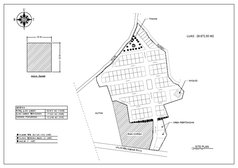 Site Plan for Taman Area Development | PDF