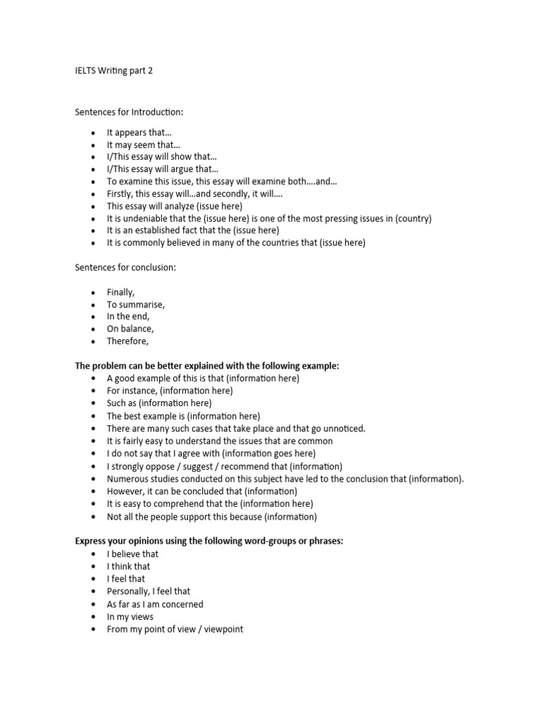 IELTS Writing Part 2 | PDF | Physical Education | Adolescence