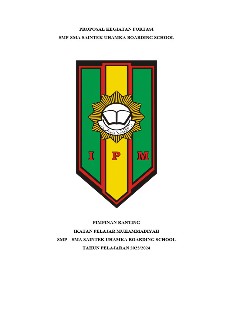 Proposal Kegiatan Fortasi Jilid 3 | PDF