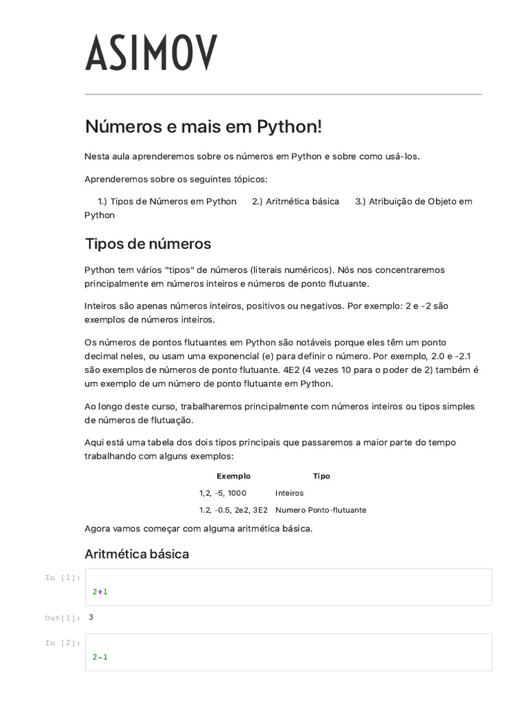 Fundamentos Da Linguagem | PDF | Python (linguagem de programação ...