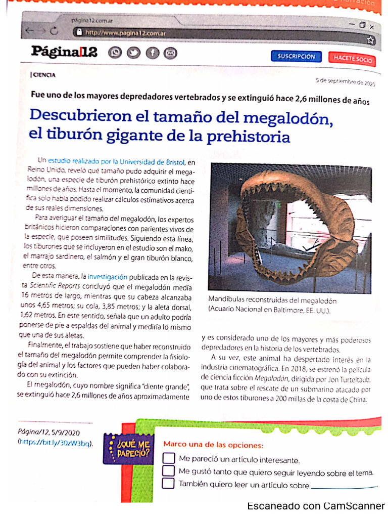 Artículo de divulgación científica | PDF