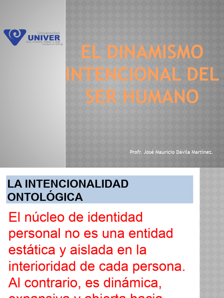 El Dinamismo Intencional Del Ser Humano | Descargar gratis PDF ...