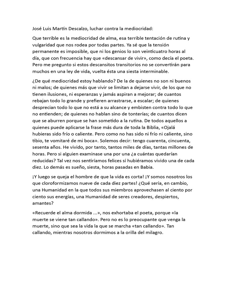 José Luis Martín Descalzo | PDF