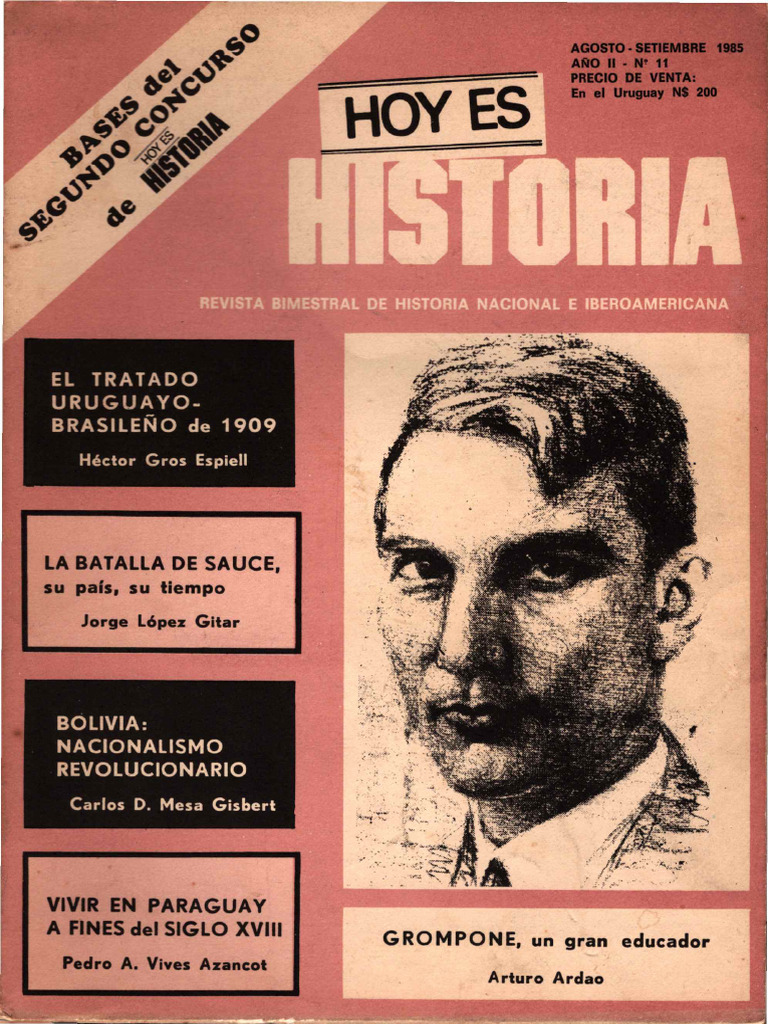 N11 Hoy Es Historia Agosto Septiembre 1985 | PDF | Educación en artes ...