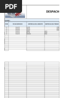 Dispatch Sheet | PDF