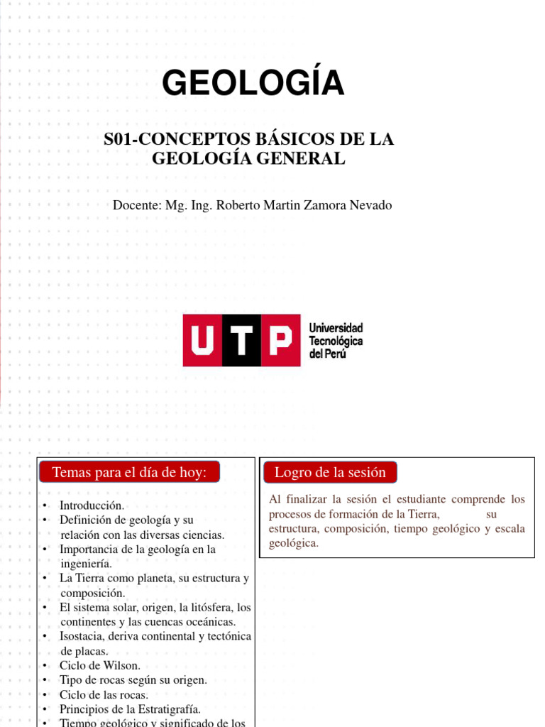S01-Conceptos Básicos de La Geología General | PDF | Geología | Tierra