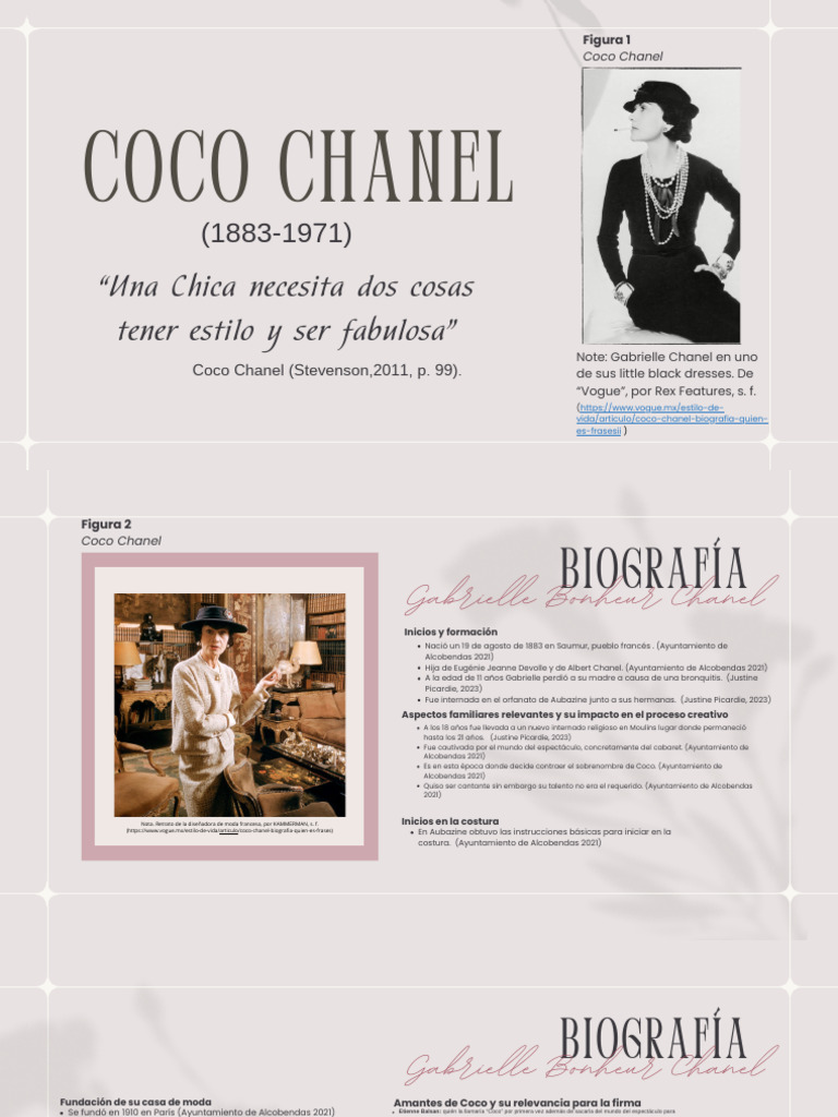 Investigación Coco Chanel | PDF | Moda | Ropa