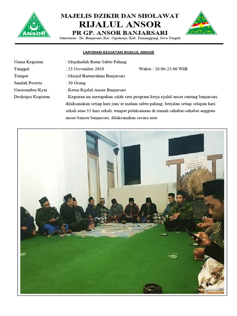 MAJELIS DZIKIR DAN SHOLAWAT | PDF