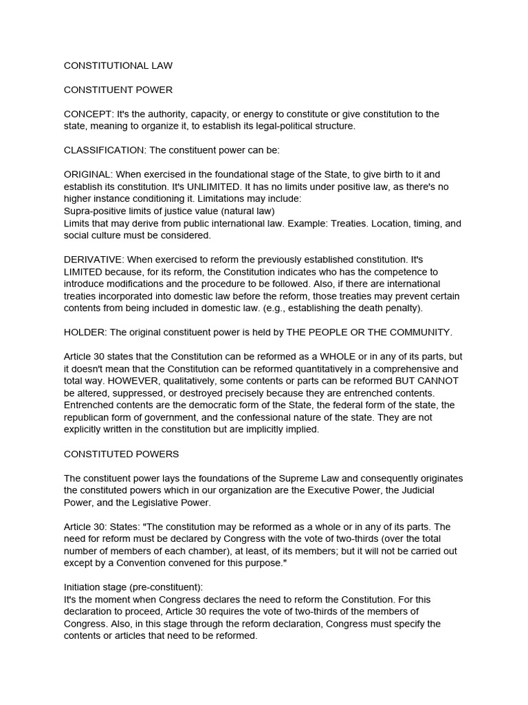 Derecho Constitucional Nuevo | PDF | Supermajority | Constitution