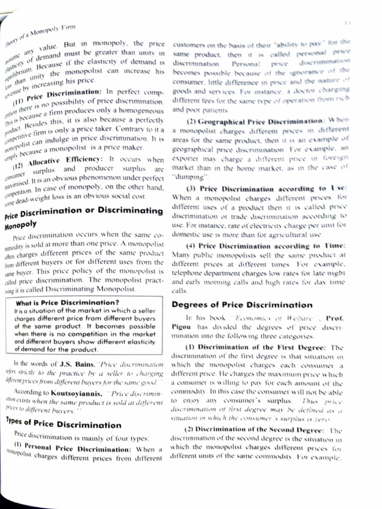 EVS Notes | PDF | Monopoly | Demand