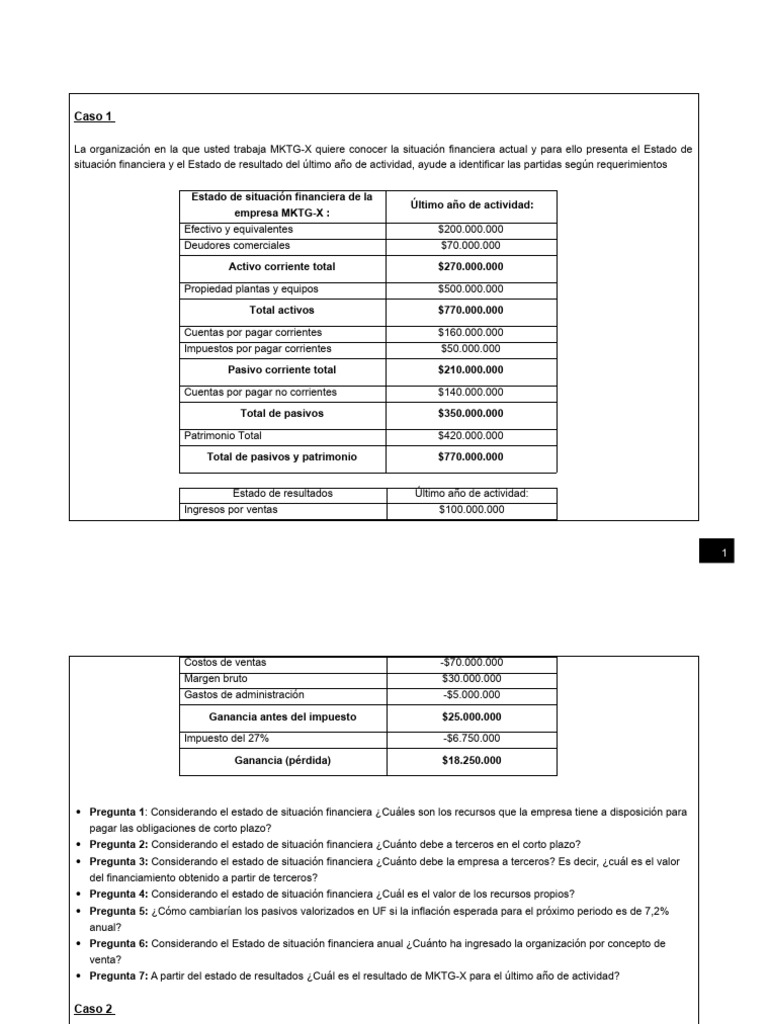 Pre Prueba Ev Parcial 2 | PDF | Estado de resultados | Negocios económicos
