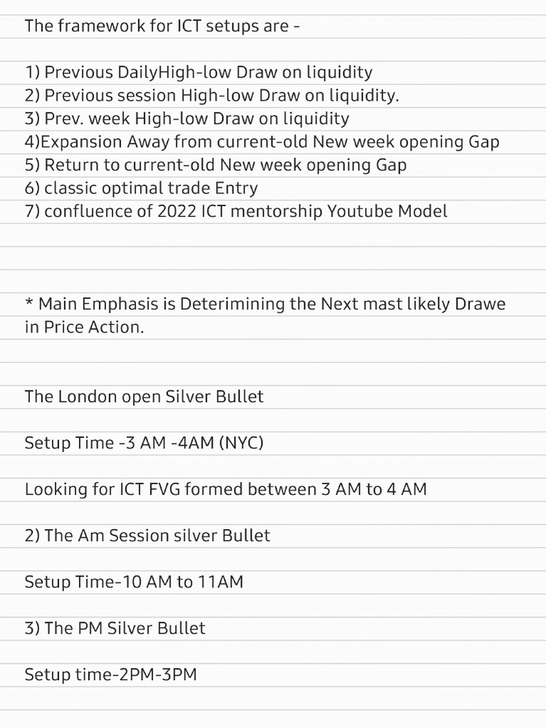 ICT SILVER BULLEt Checklist | PDF