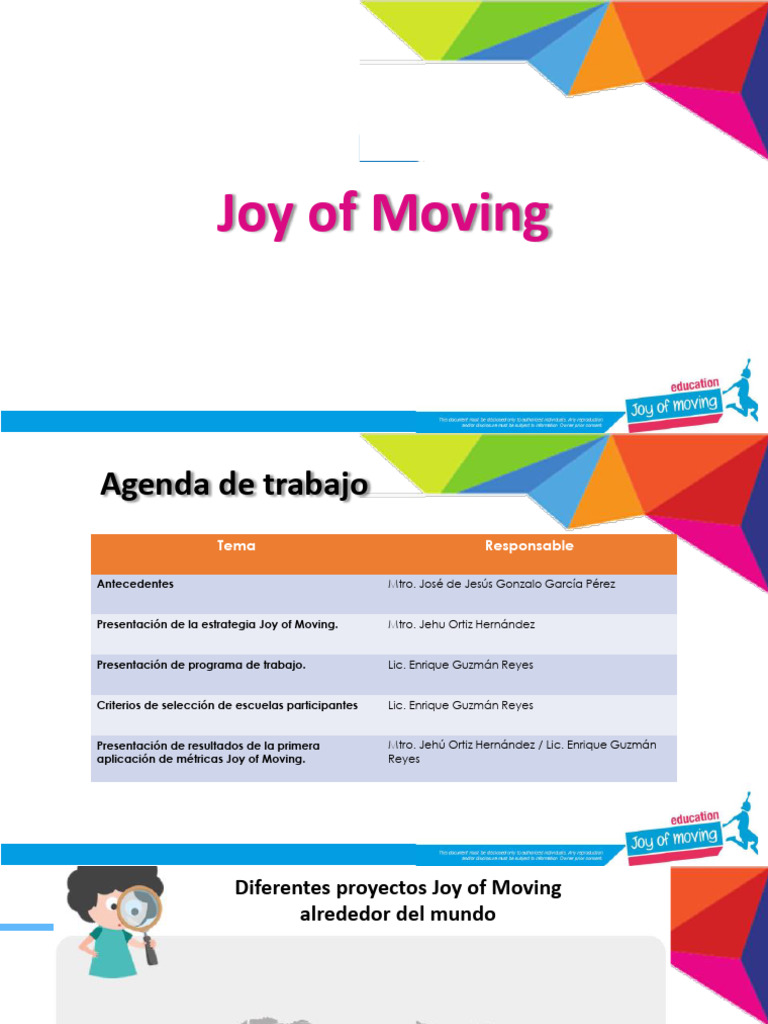 Metodología Joy of Moving en Educación | PDF