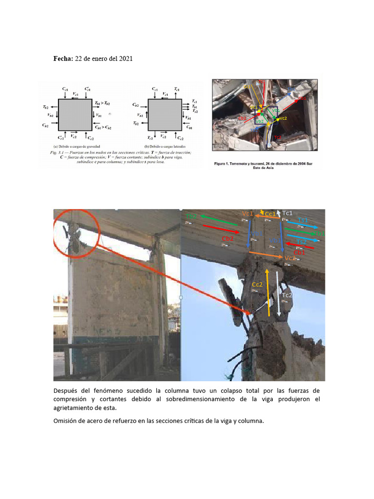 Falla Columna | PDF | Viga (Estructura) | Ingeniería estructural