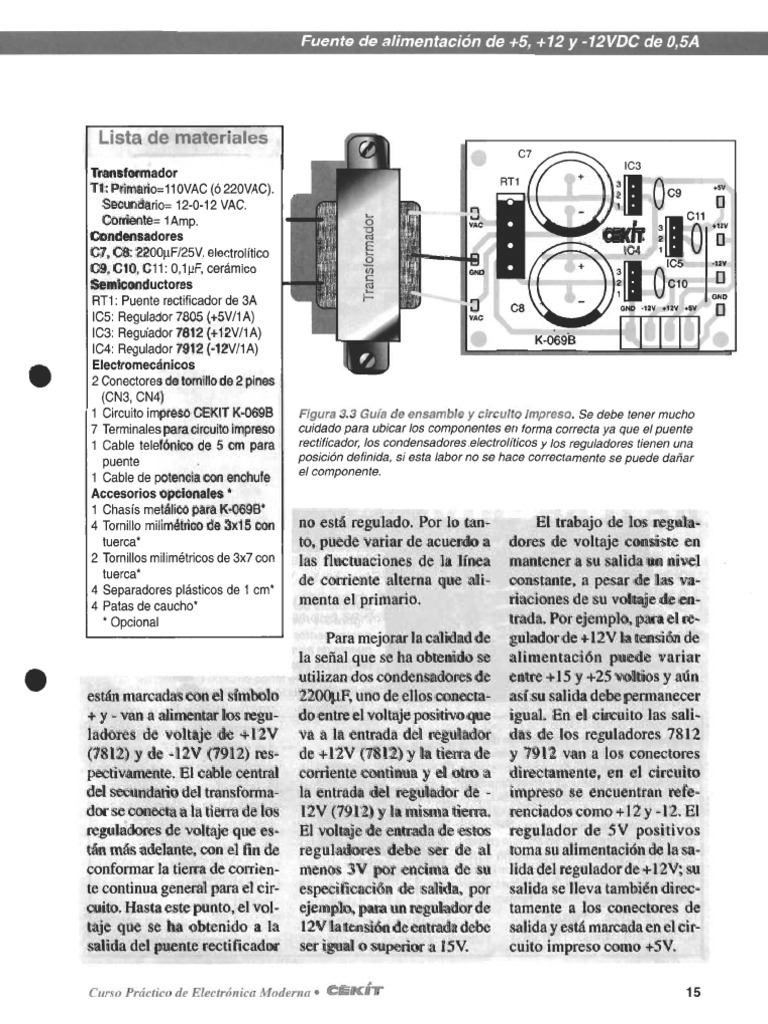 Electronica Digital Cekit 34 Proyectos Practicos para Construir 15 | PDF