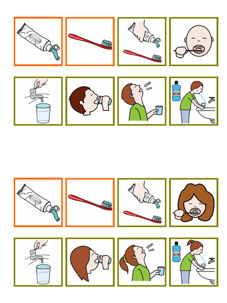 Rutinas Cepillado de Dientes | PDF