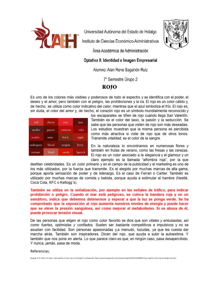 Rojo | PDF | Rojo | Color