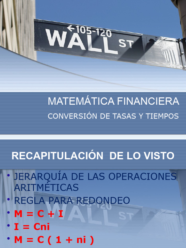 02 Inter S Simple Conversiones | PDF | Interés | Tasas de interés