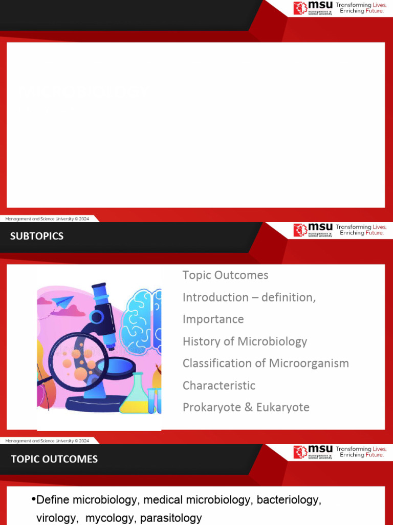 Introduction to Microbiology Basics | PDF | Microbiology | Microorganism