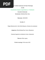 Factores CHATTO en la conservación alimentaria | PDF | Alimentos | Oxígeno