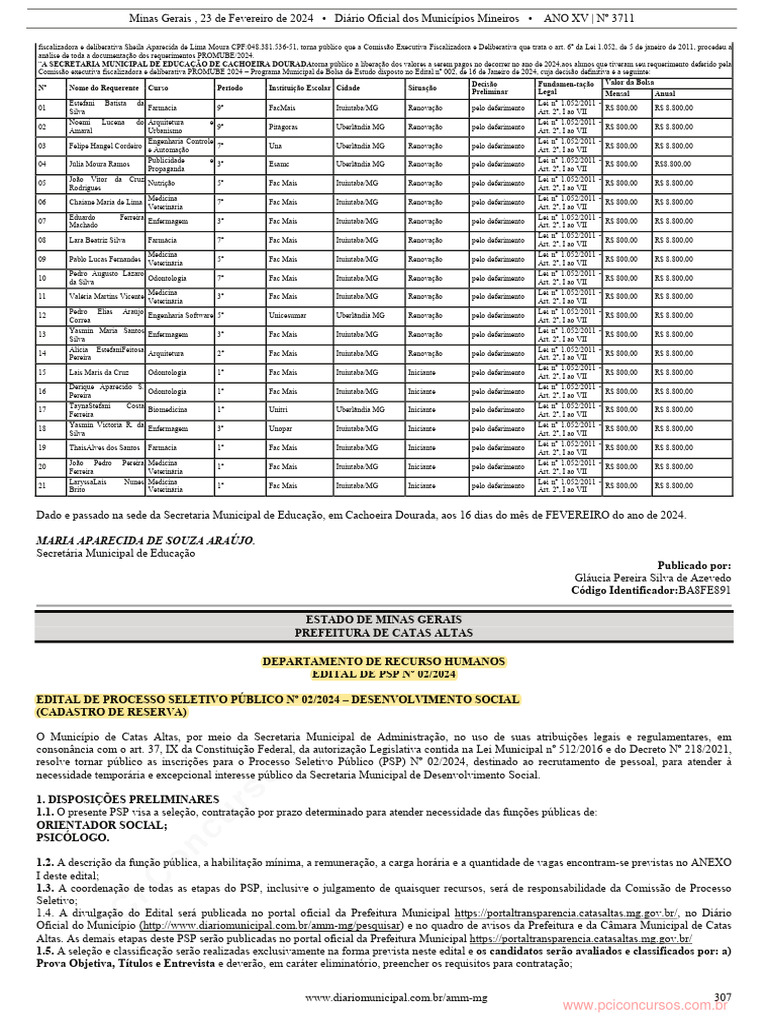 Modelo de Edital | PDF | Administração pública