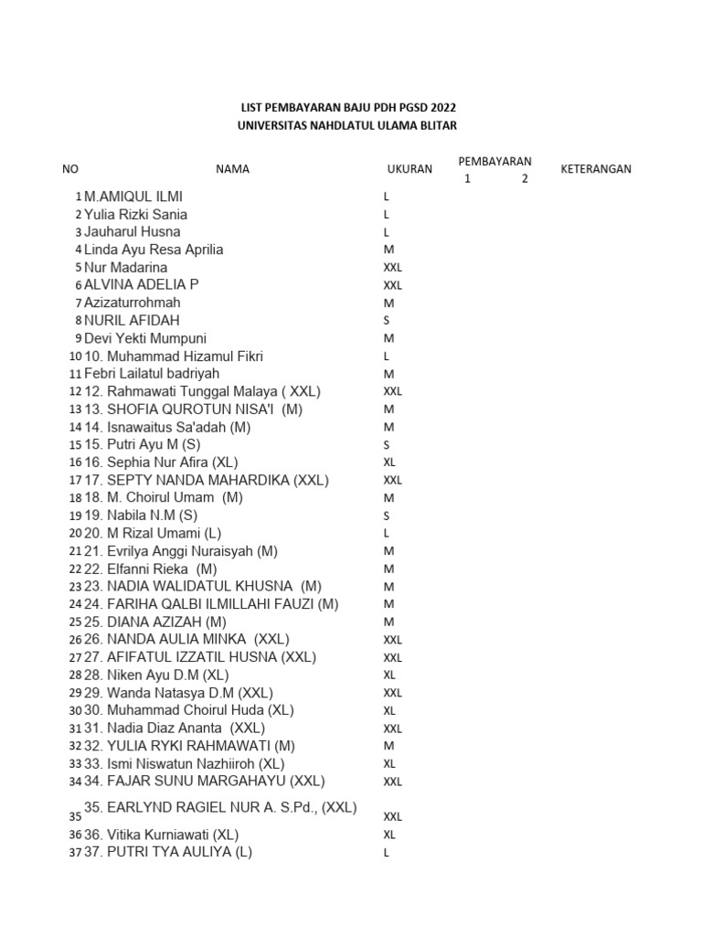 PEMBAYARAN 1 PDH | PDF