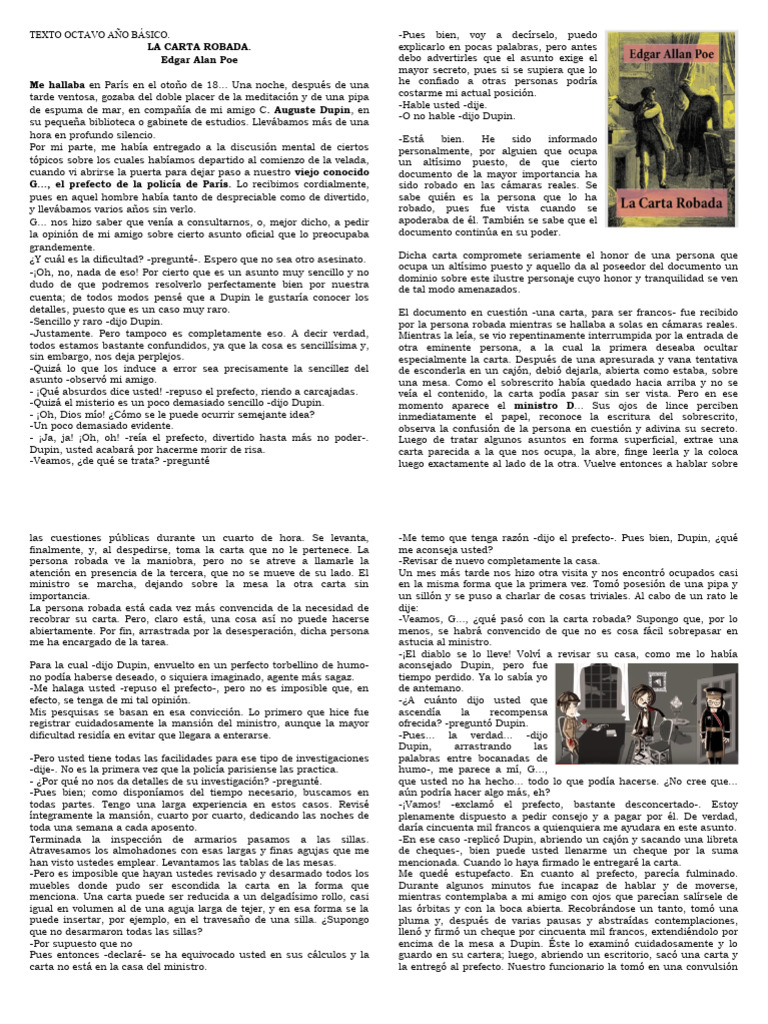 La Carta Robada Pdf Ficciones De Misterio Thriller Y Crimen