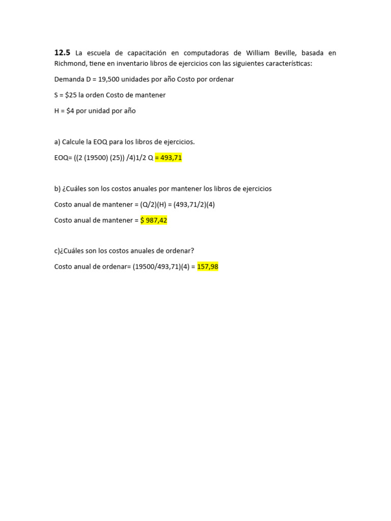 Ejercicios GP1 | PDF | Negocios económicos | Análisis numérico