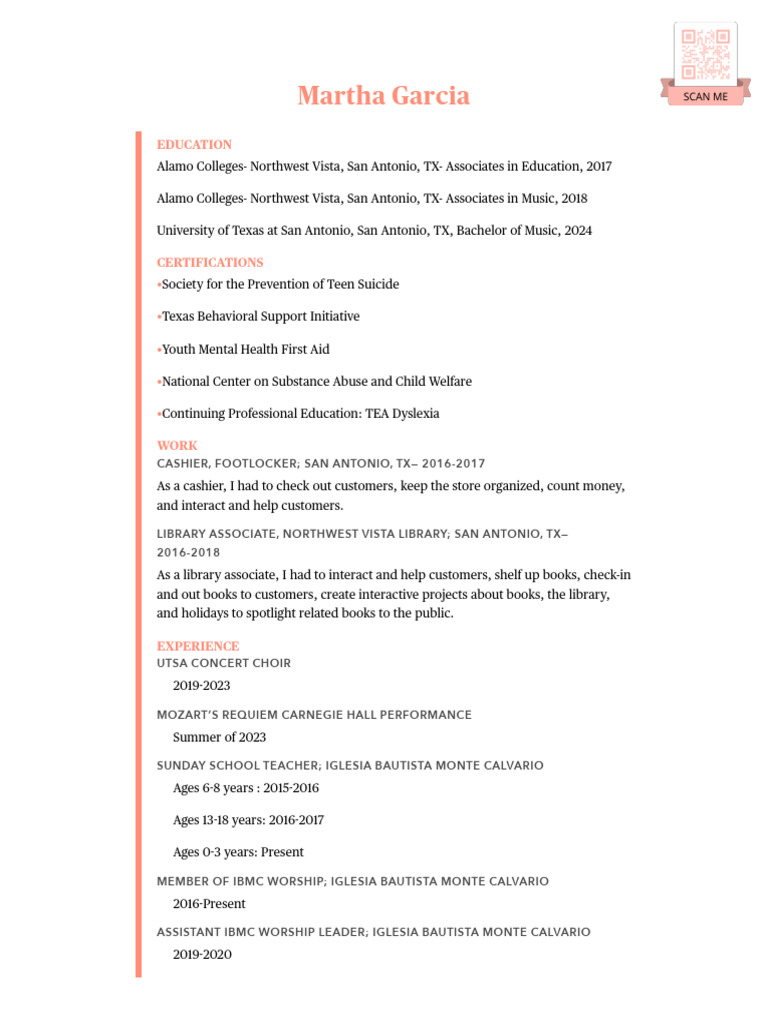 Martha Garcia: Education | PDF