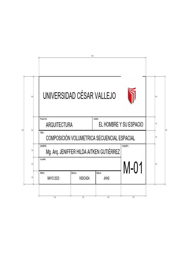 Membrete de Planos UCV Arquitectura | PDF