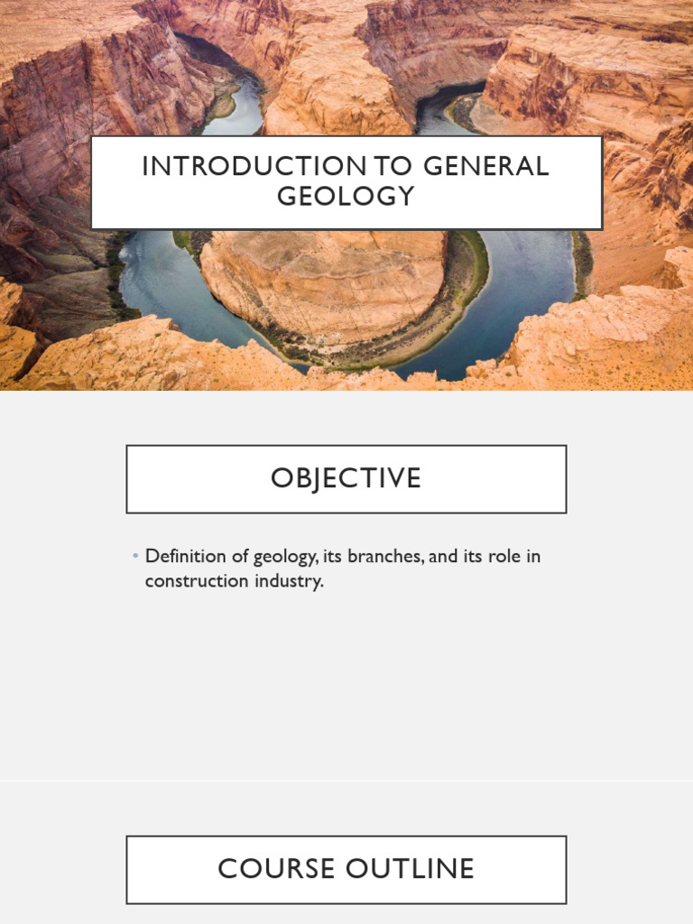 Introduction To Geology | PDF | Geology | Civil Engineering