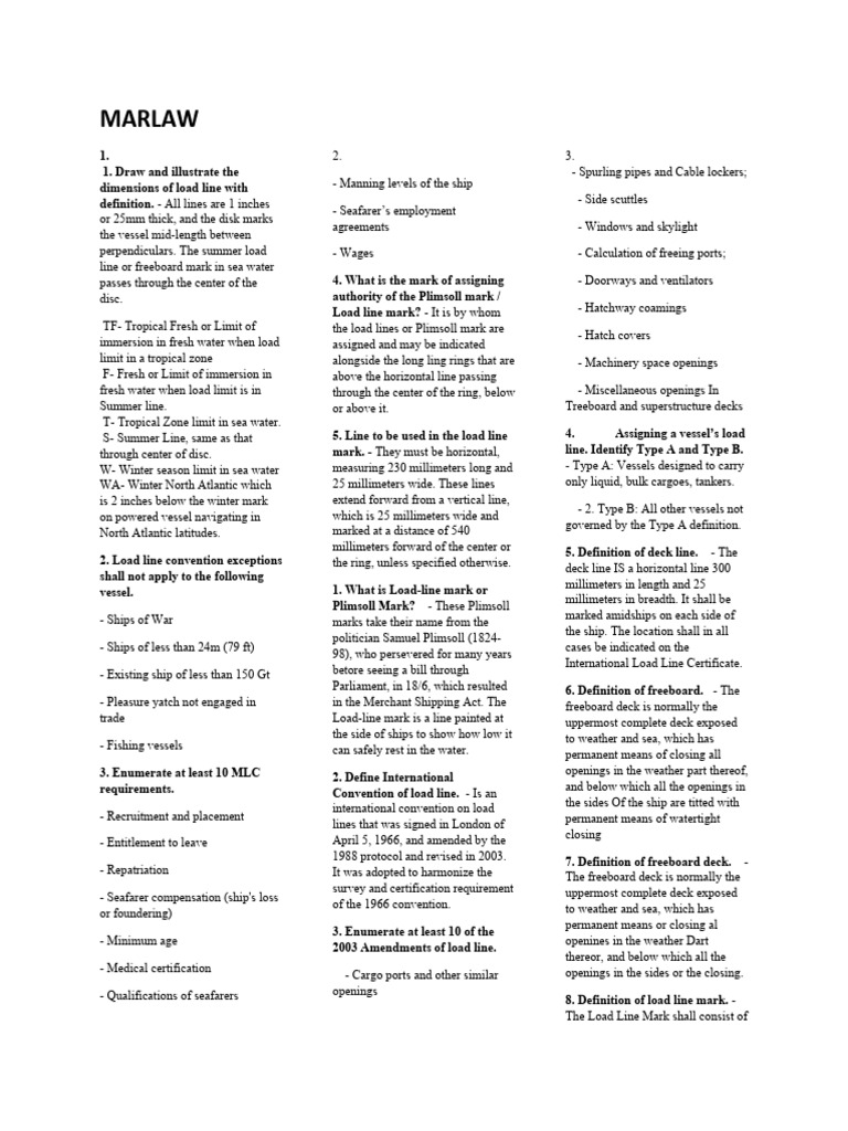 Marlaw MGMT | PDF | Shipping | Water Transport