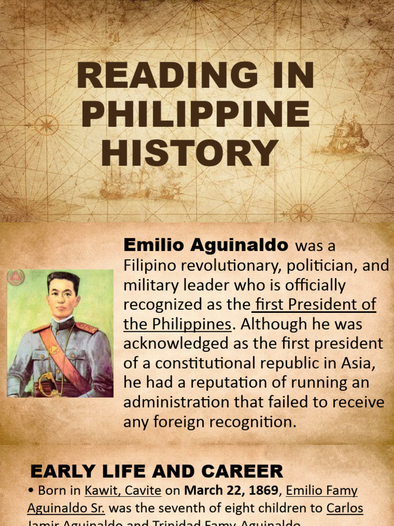 President Emilio Aguinaldo - History | PDF | Philippines | Spanish East Indies
