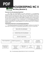 Housekeeping Organizational Chart | PDF