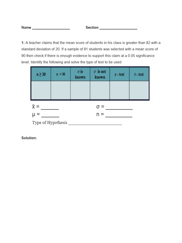 Assignment Statistics | PDF