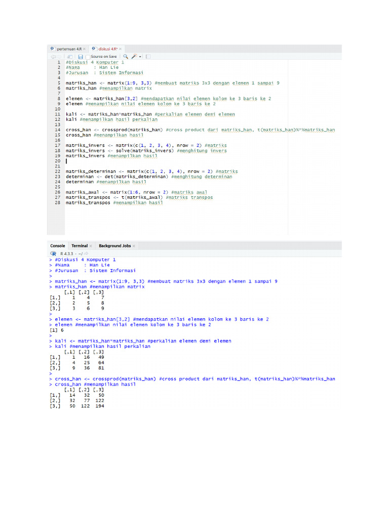 Diskusi 4 - Komputer 1 - Han Lie | PDF