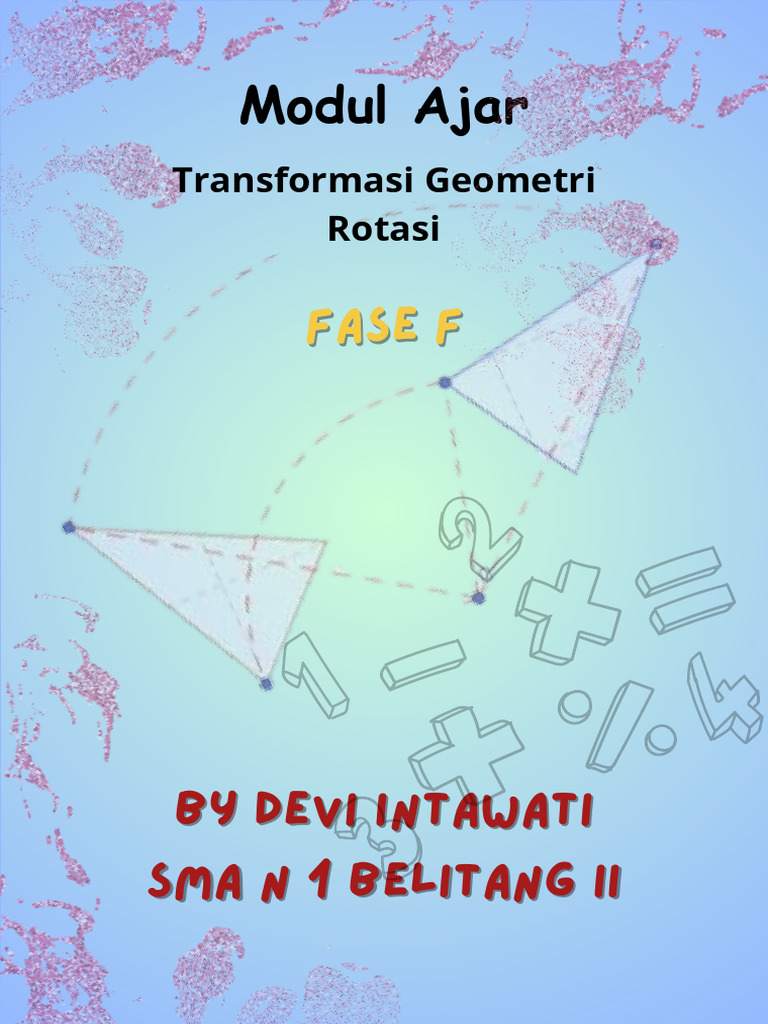 Modul Ajar Transformasi Geometri Rotasi | PDF