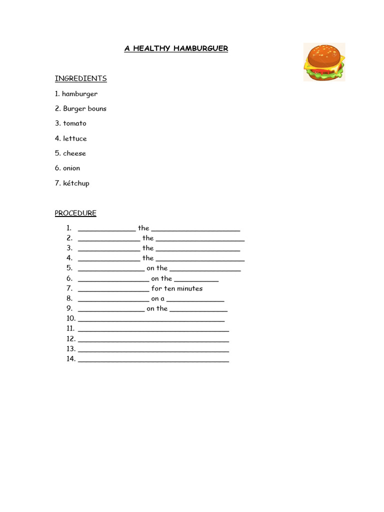 Healthy Hamburger Recipe Guide | PDF | Cooking, Food & Wine | Wellness