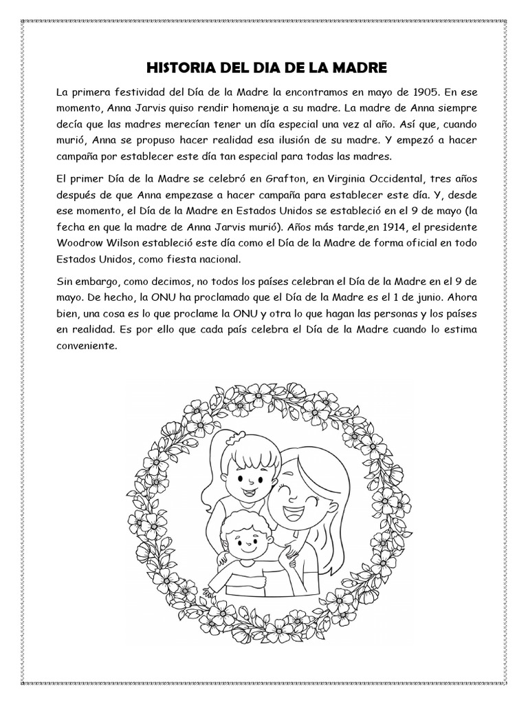 Historia del Día de la Madre | PDF