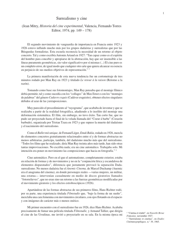 Mitry, Jean - Surrealismo y Cine | PDF | Surrealismo | Salvador Dalí