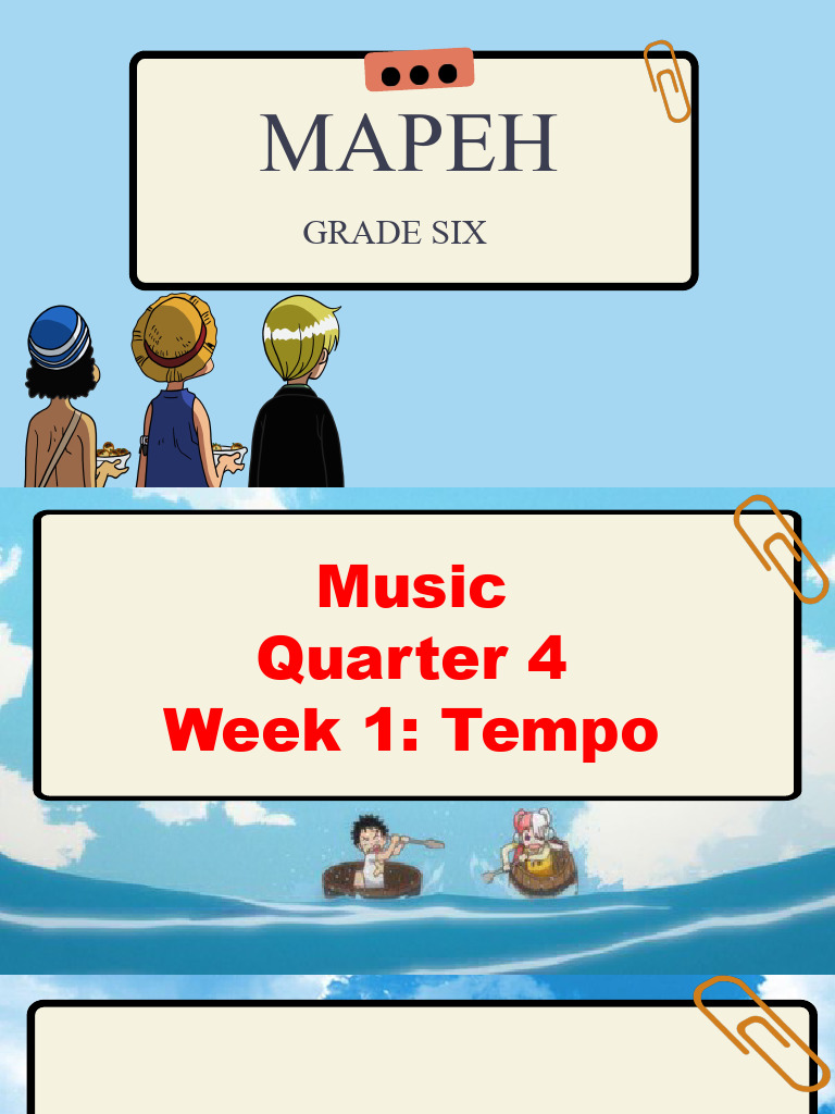 MAPEH MUSIC Q4 Week 1 | PDF | Tempo | Poetics MAPEH MUSIC Q4 Week 1 | PDF | Tempo | Poetics
