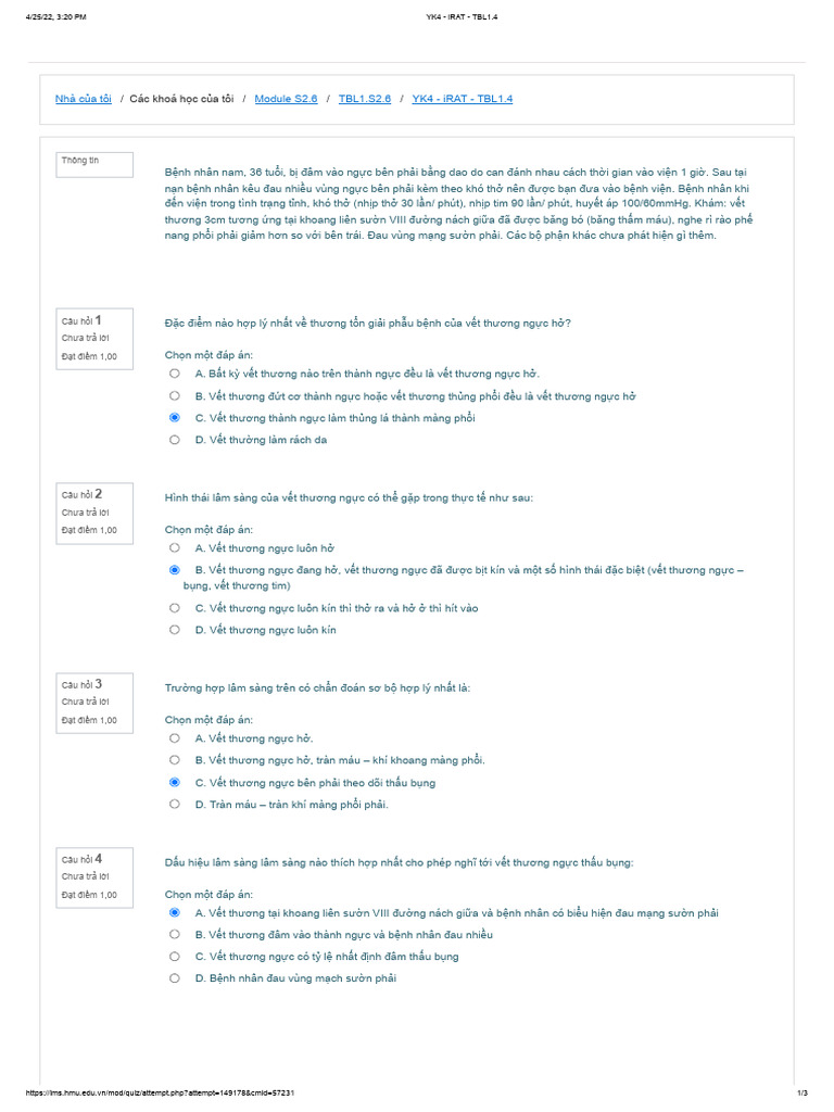 YK4 - iRAT - TBL1.4 | PDF