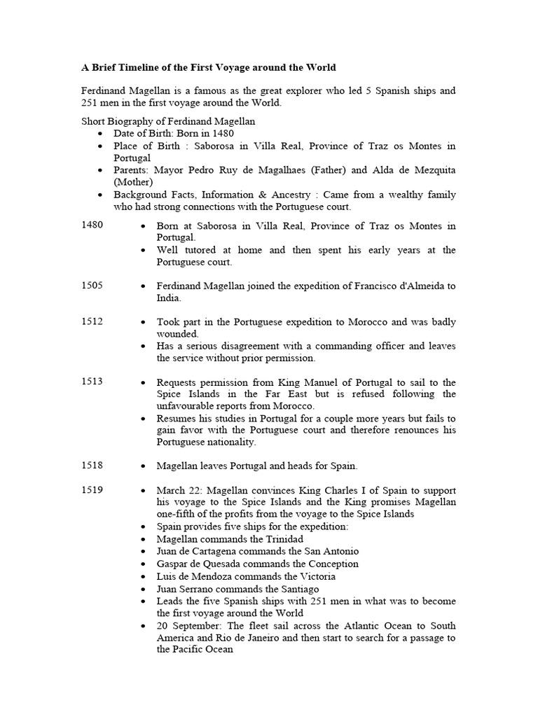 First-Voyage-around-the-World | PDF | Exploration | Field Research