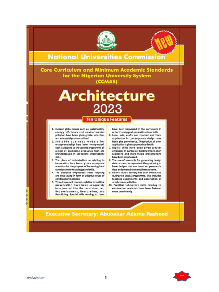 Architecture CCMAS 2023-FINAL | PDF | Course Credit | Academic Degree